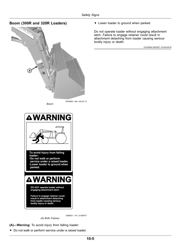 John Deere 300R, 320R, 440R Loaders Operator's Manual (OMPXX13009)