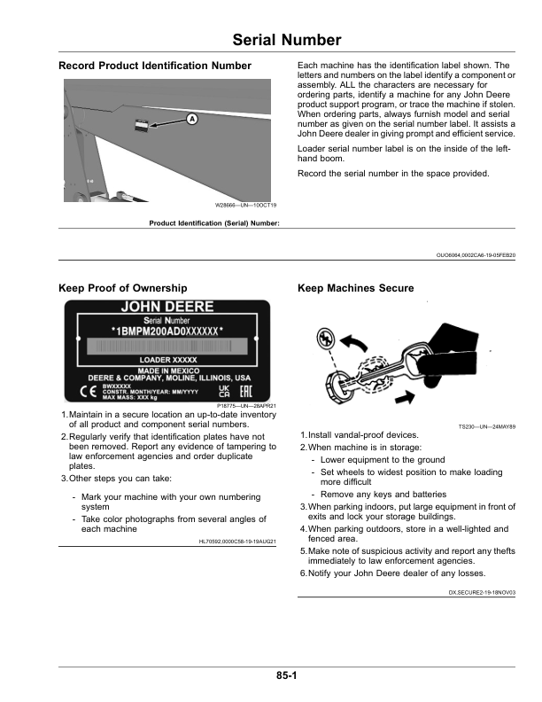 John Deere 700M Loader (UK Export Edition) Operator's Manual (OMPXX13999)