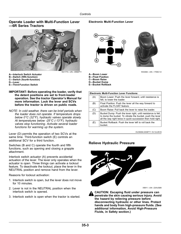John Deere 600M Loaders Operator’s Manual (Export Edition) Operator's ...