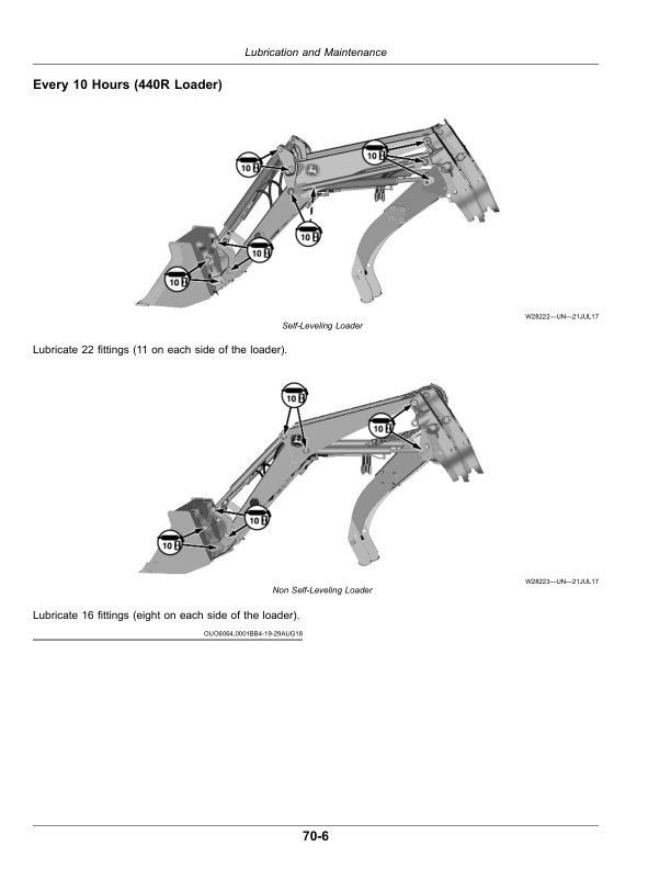 John Deere 300R, 320R, 440R Loaders Operator’s Manual (UK Edition ...