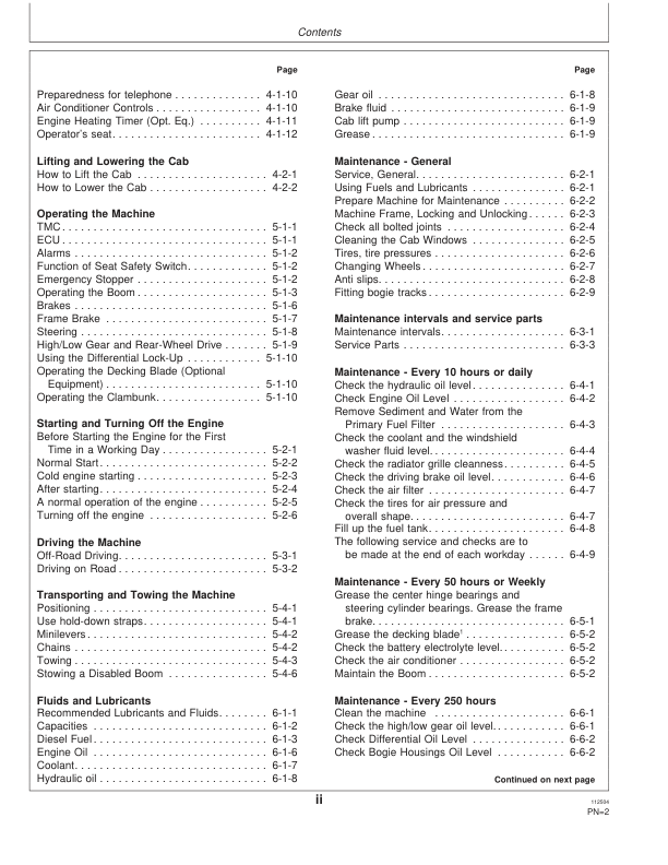 John Deere 810D Forwarders Operator's Manuals (F067093)