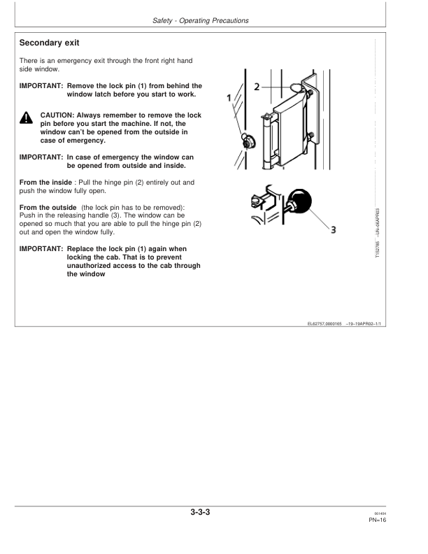 John Deere 1490D Energy Technology Operator's Manuals (OMF065582)