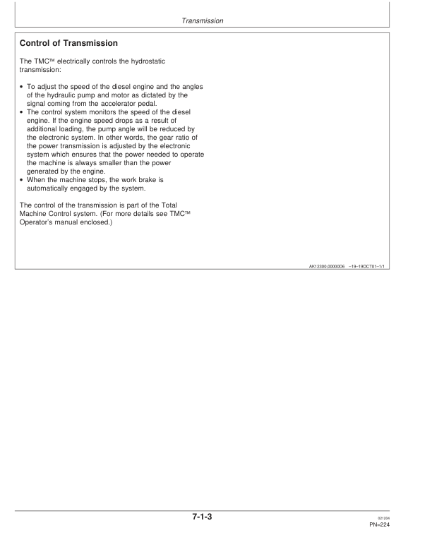 John Deere 1270D Wheeled Harvesters Operator's Manuals (OMF066327)