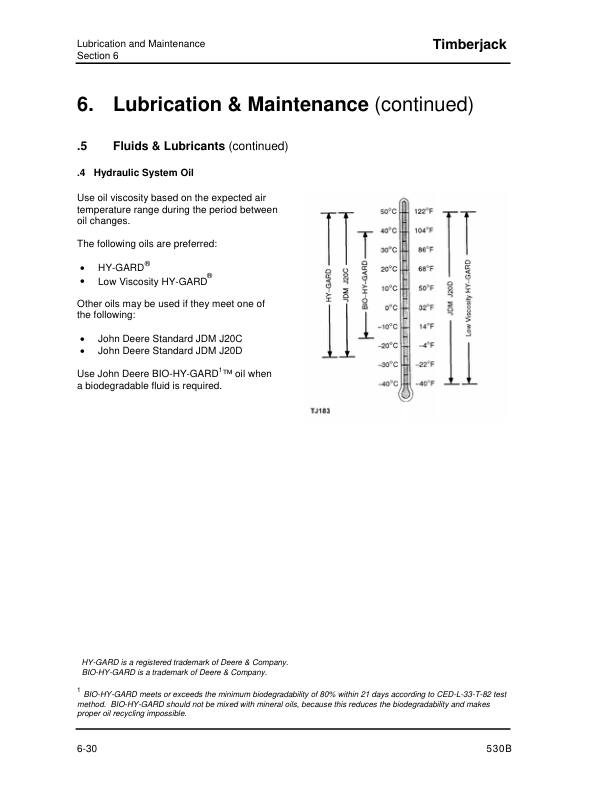 John Deere 530B Knuckleboom Loader Operator's Manuals (OMF307283)