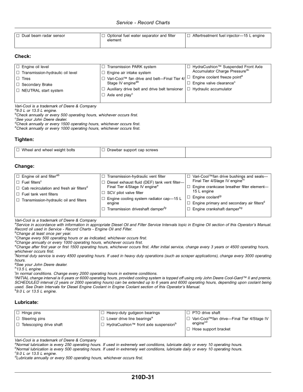 John Deere 9470R, 9520R, 9570R & 9620R Scraper Tractors Operator's ...