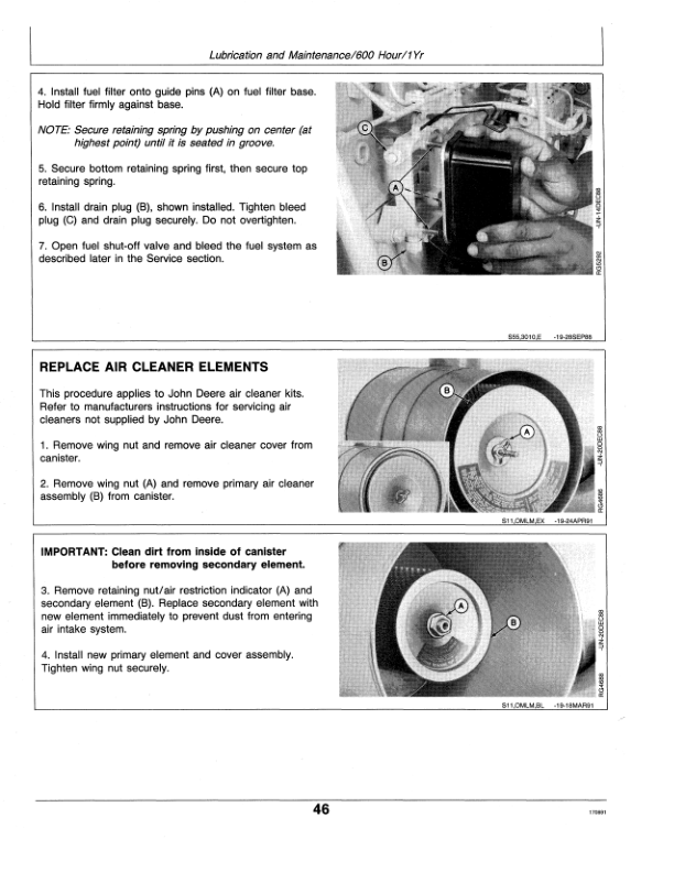 John Deere 6466 OEM Engines - 6466D, 6466T, 6466A Operator's Manual ...