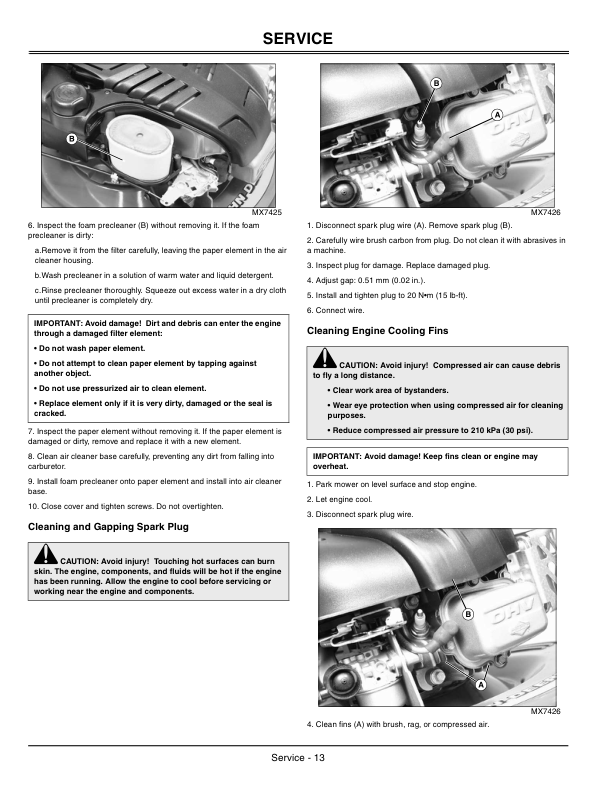 John Deere JS63 (SA811) Walk-Behind Rotary Mower JS63 (SA812) Walk ...