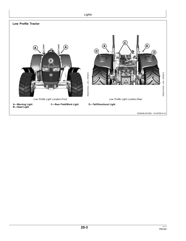 John Deere 5085M, 5100M, 5100MH, 5100ML, 5115M, 5115ML (FT4) Tractors Operator's Manual (OMSU47564)