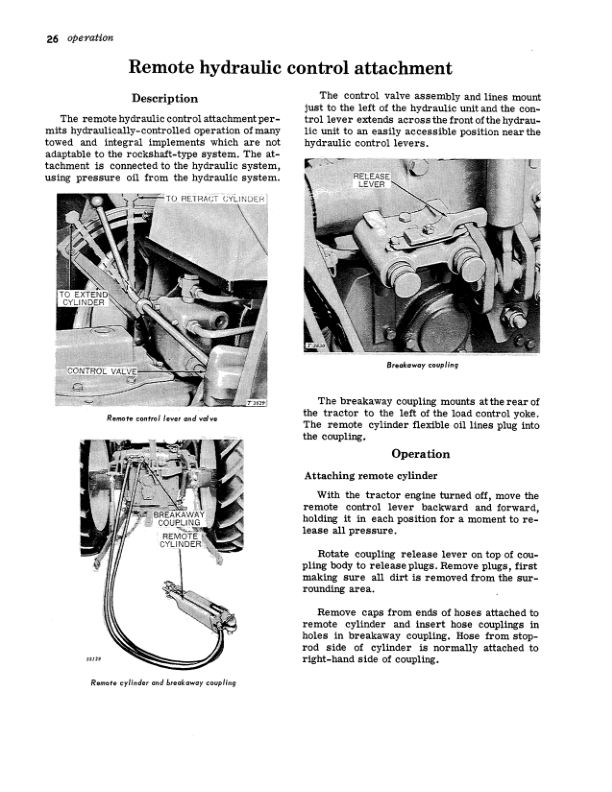 John Deere 1010 Tractors Operator's Manuals (OMT16143)