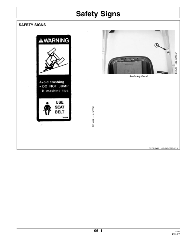 John Deere 455G, 555G Crawlers Operator's Manuals (OMT163973)