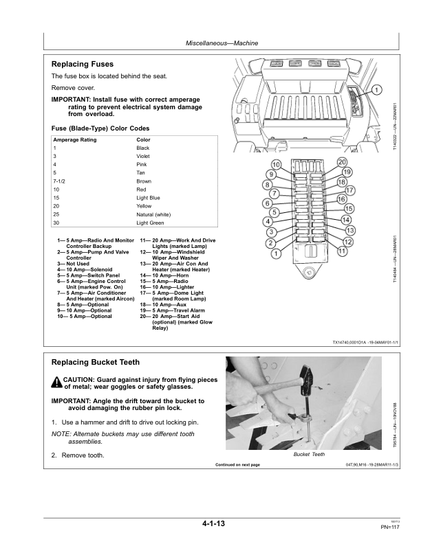 John Deere 330CLC, 370C Excavators Operator's Manuals (OMT188215)
