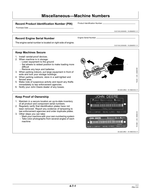John Deere 950C Crawler Loaders Operator's Manuals (OMT190736)