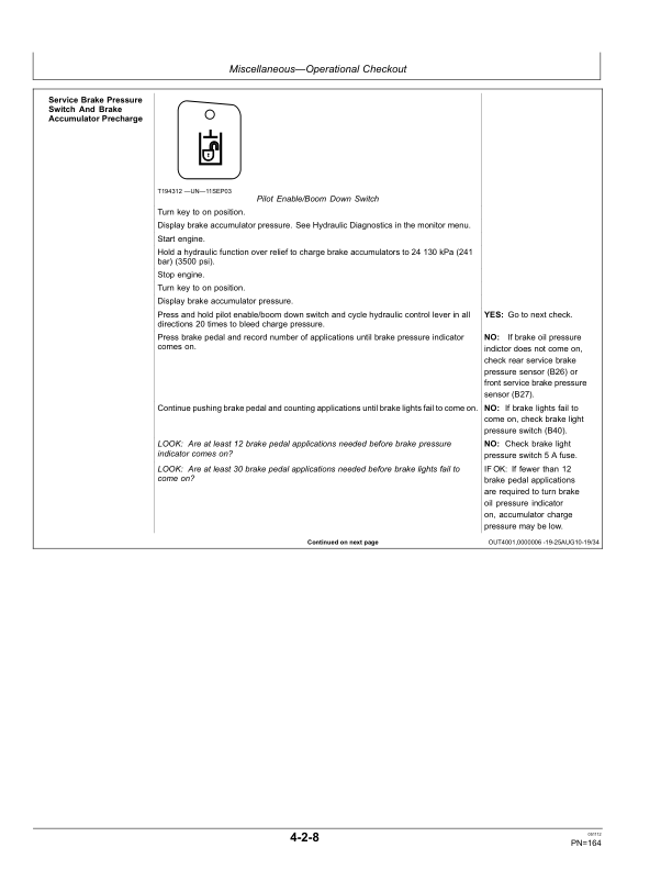 John Deere 844J Loaders Operator's Manuals (OMT207807)