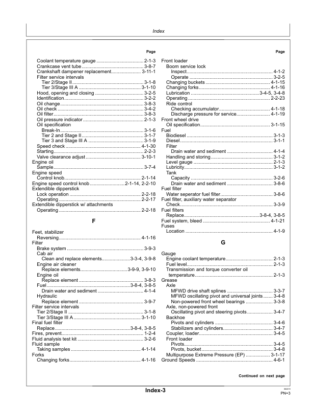 John Deere 710J Backhoe Loaders Operator's Manuals (OMT211052)