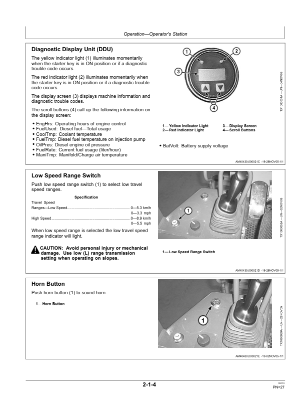 John Deere 605C Crawler Loaders Operator's Manuals (OMT217598)