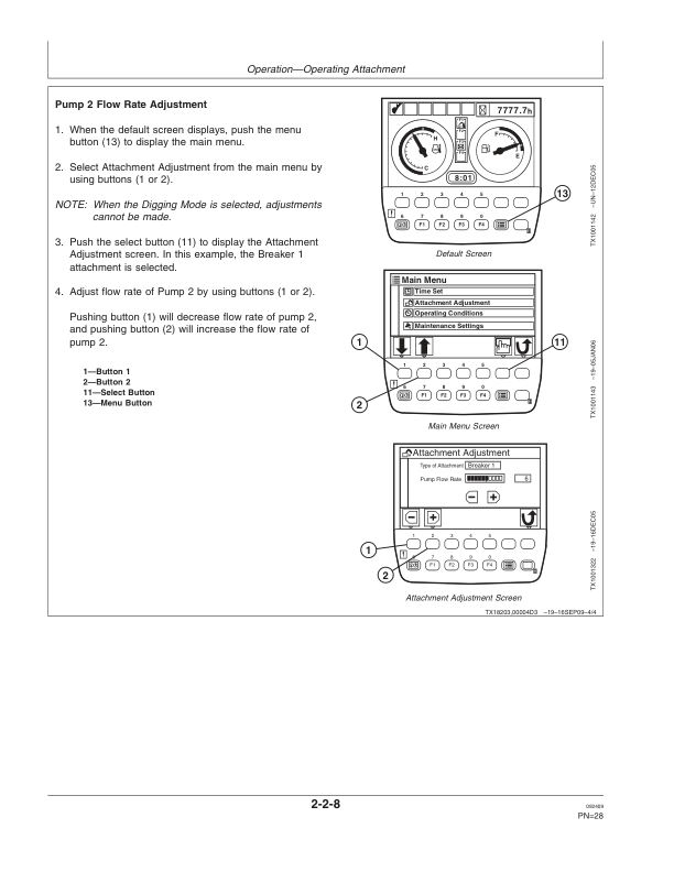 John Deere HH100 Hydraulic Hammers Operator's Manuals (OMT237886)