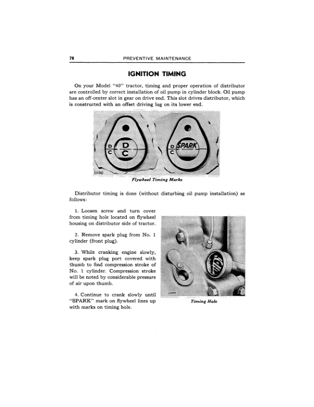 John Deere Model 40 Series Tractor Operator's Manual (OMT2455)