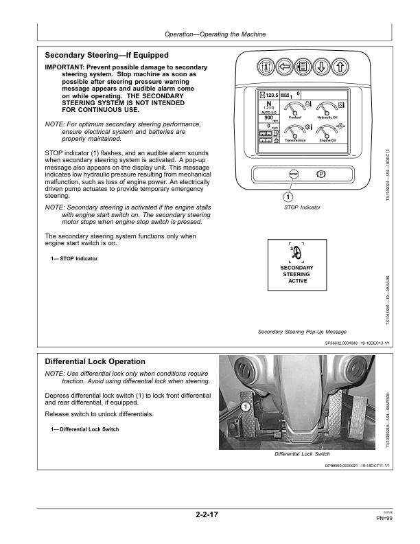 John Deere 444K Loaders Operator's Manuals (OMT361493X19)