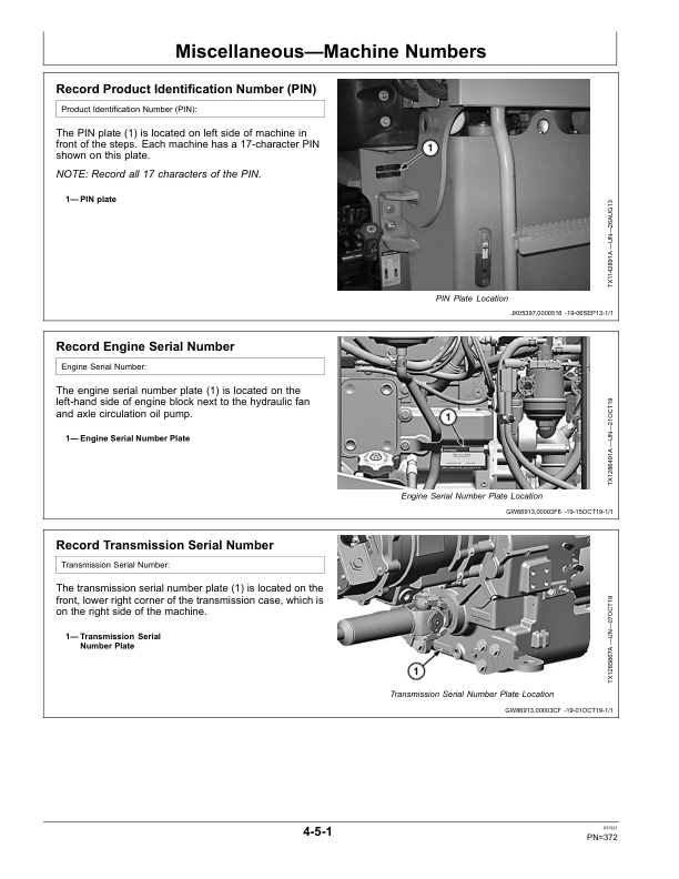 John Deere 644 X Loaders Operator's Manuals (OMT453609X019)