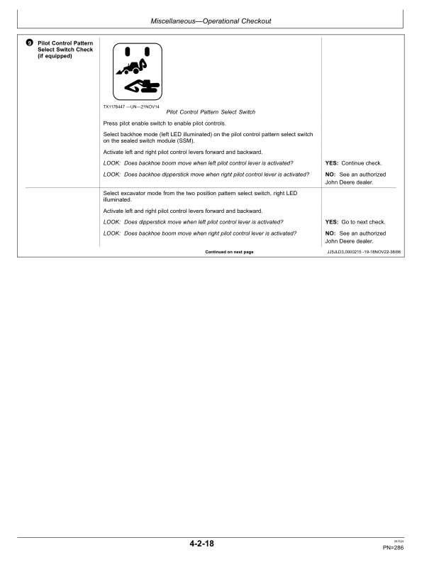 John Deere 320 P Backhoe Loaders Operator's Manuals (OMT475667X019)