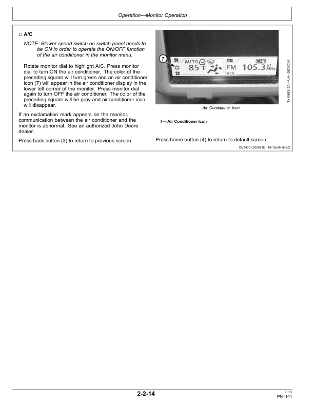 John Deere 670 P, 870 P Excavators Operator's Manuals (OMT476125X019)