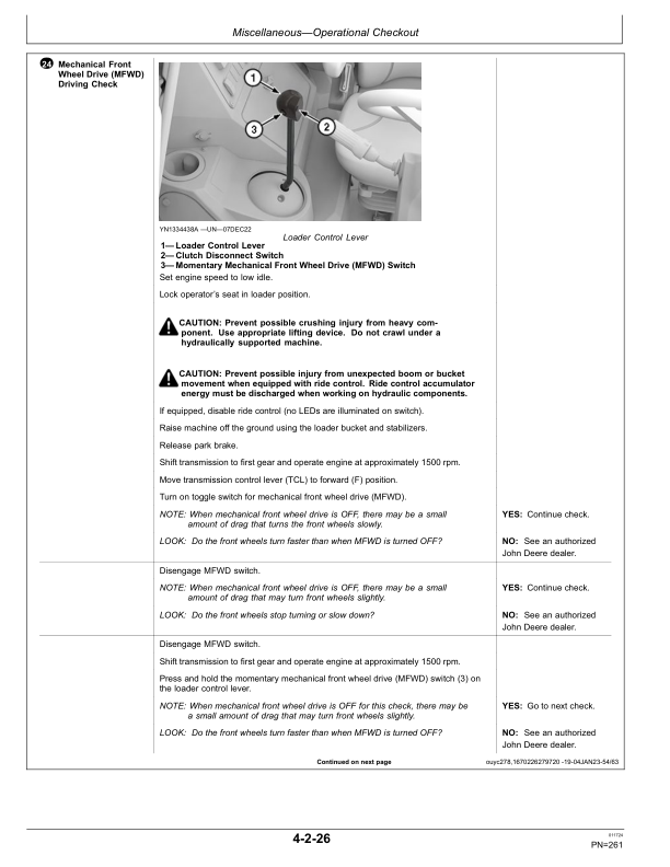 John Deere 320 P Backhoe Loaders Operator's Manuals (OMT483854X019)