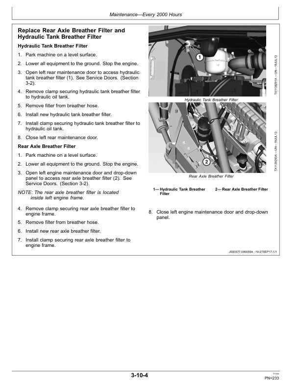 John Deere 670 P, 672 P Motor Graders Operator's Manuals (OMT494131X019)