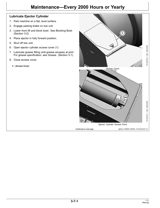 John Deere 3812 Scrapers Operator's Manuals (OMT513882X019)