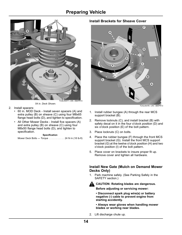 John Deere Blower, Rear Bagger Material Collection System Operator's ...