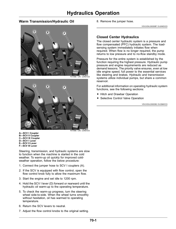 John Deere 5105ML, 5120ML, 5130ML Cab Series (FT4) Tractors (November ...