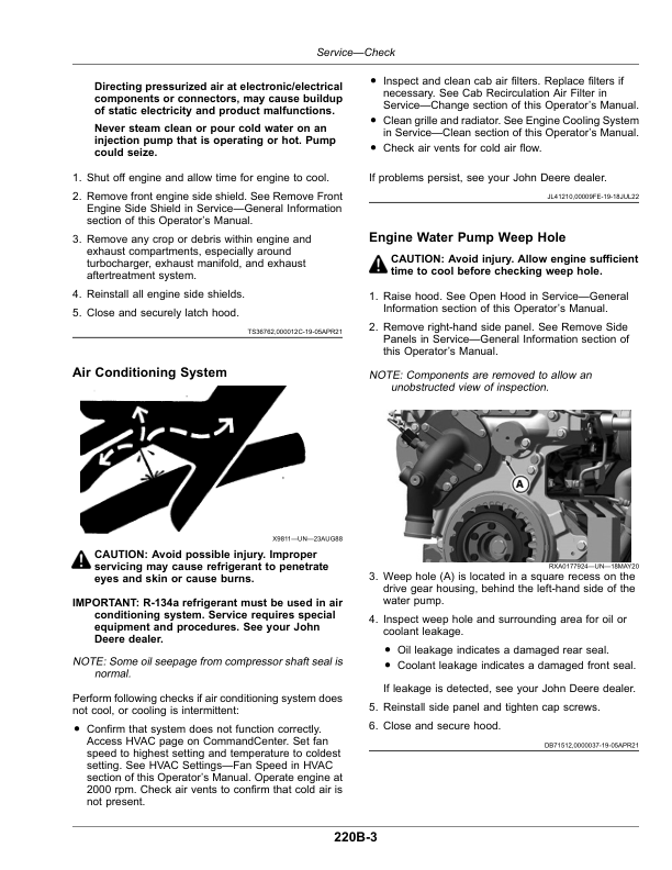 John Deere 8RX Tractors (Serial No. 810001-) North America Operator's ...