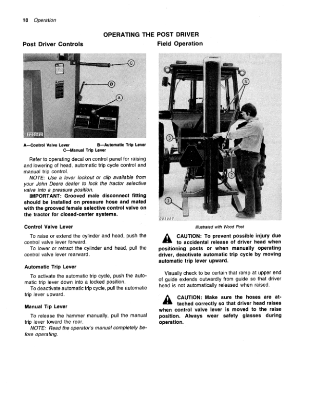 John Deere 51 Post Driver Operator's Manual (OMTY3977)