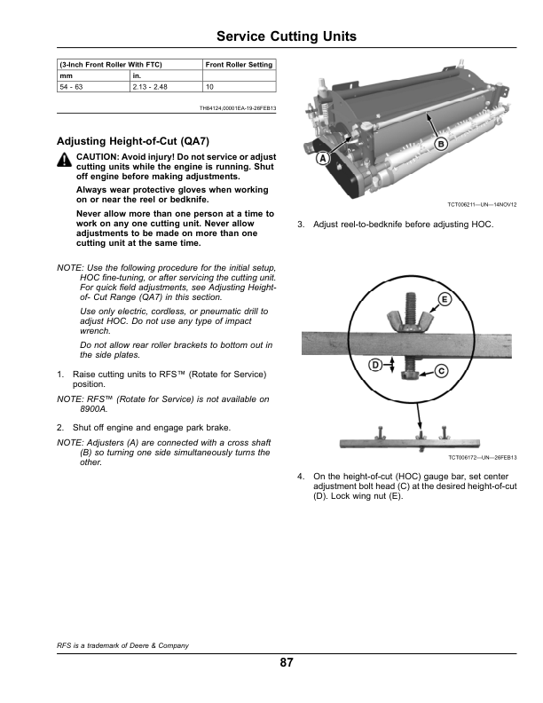 John Deere 7500A, 7700A, 8700A & 8900A PrecisionCut Fairway Mowers ...