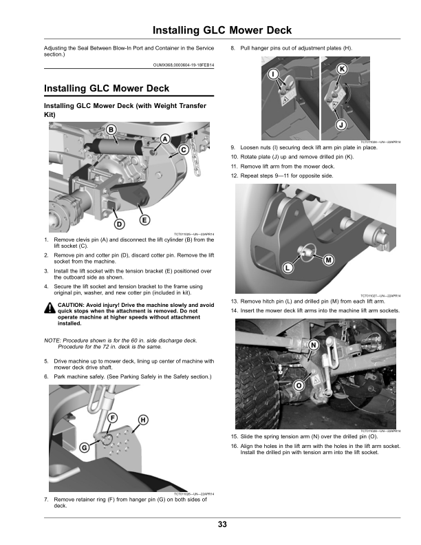 John Deere GLC1500 Grass & Leaf Collection System Operator's Manual ...