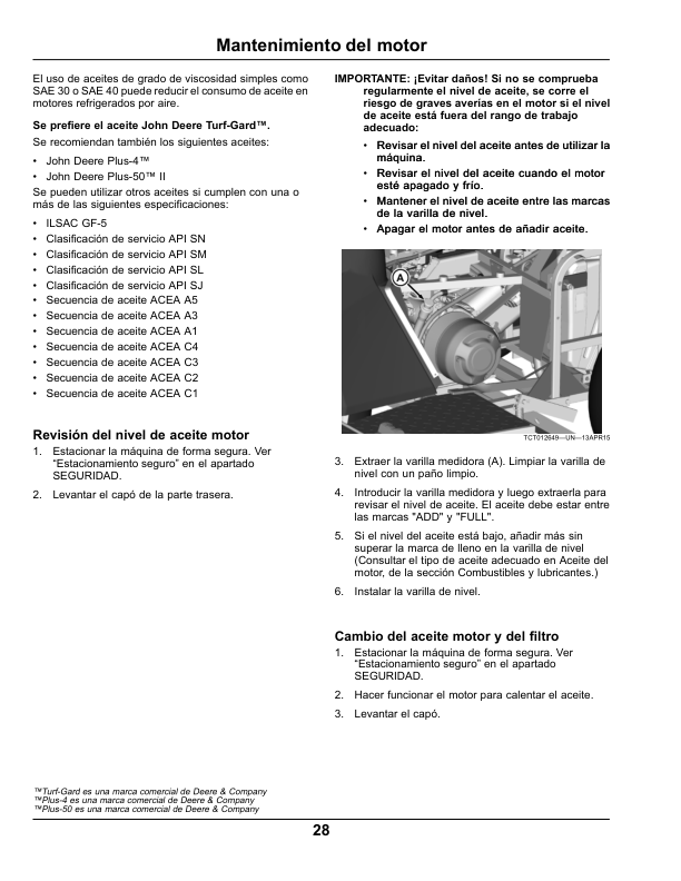 John Deere 1200A Bunker Rake (North American) Operator's Manual (OMUC12168)