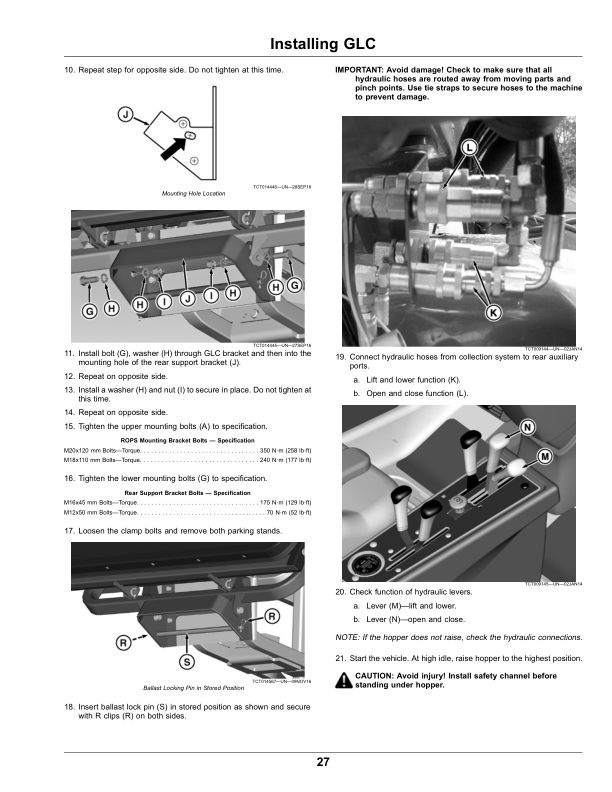John Deere GLC1500 Grass & Leaf Collection Systems Operator's Manual ...