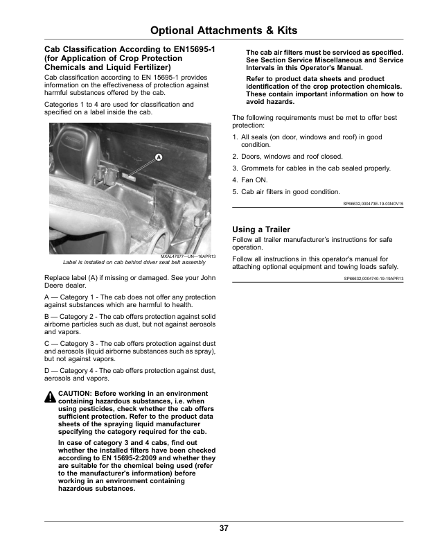 John Deere TX Gator Utility Vehicles (Kawasaki FH601 Gas Engine ...