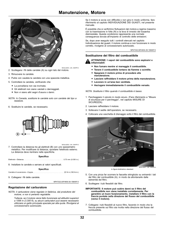 John Deere Z335E, Z345M, Z345R ZTrak (Export Edition) Operator's Manual ...