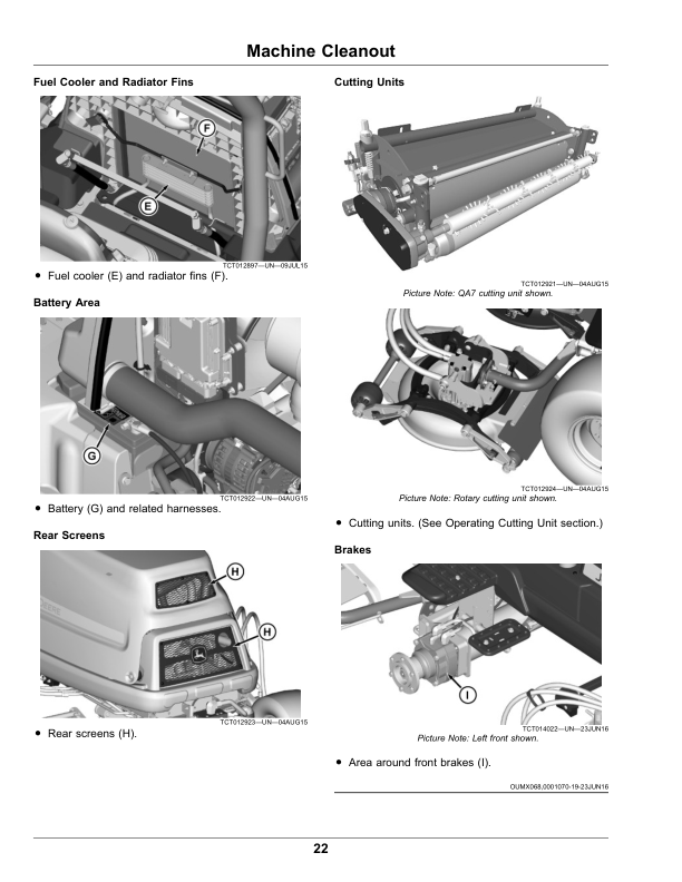 John Deere 7500A, 7700A, 8700A (080001-) 8900A (050001-) PrecisionCut ...