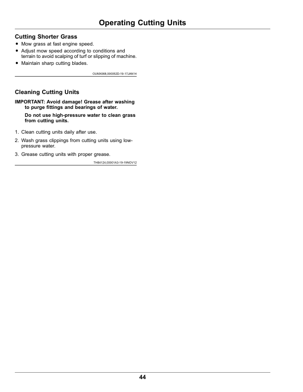 John Deere 7400A TerrainCut Trim, Surrounds Mower (110001-) Operator's ...