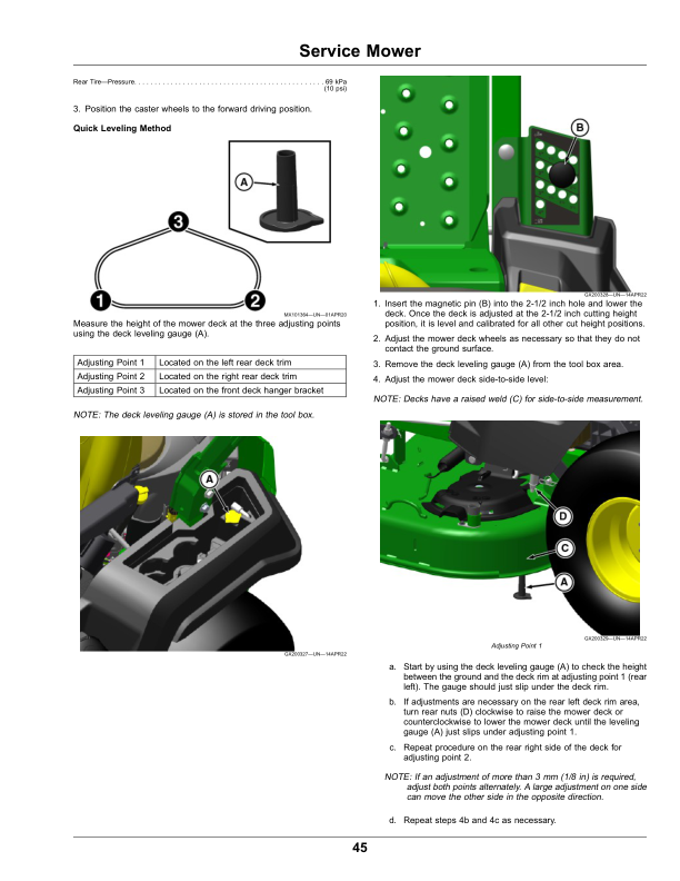 John Deere Residential ZTrak Z515E, Z530M, Z530R, Z545R Serial Number 120001- Operator's Manual ...