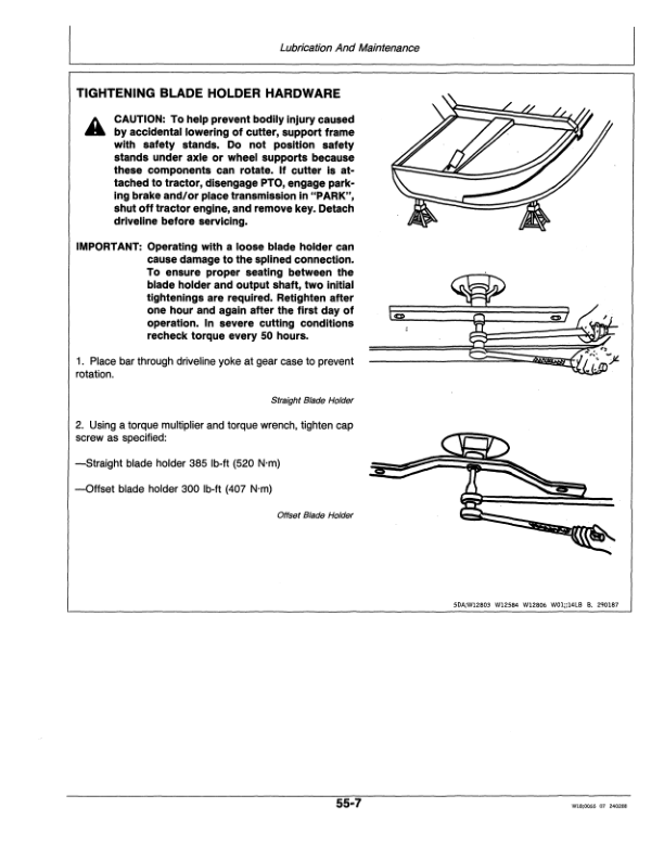 John Deere 1418 Rotary Cutter ( -007500) Operator's Manual (OMW38938)