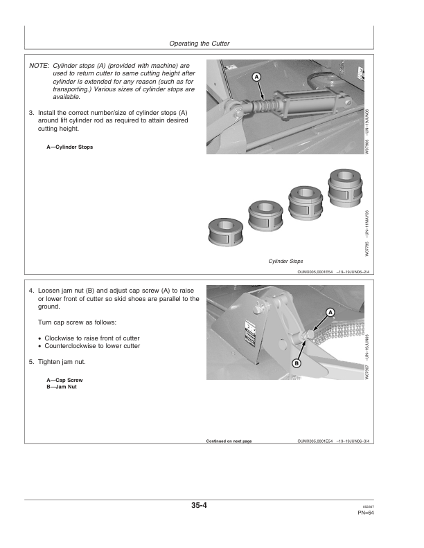 John Deere MX8 Rotary Cutters (010800-014999) MX10 Rotary Cutters ...