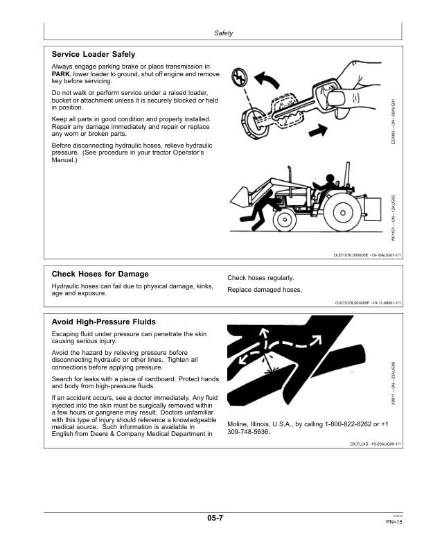 John Deere 300, 300X & 300CX Loaders Operator's Manual (OMW54458)