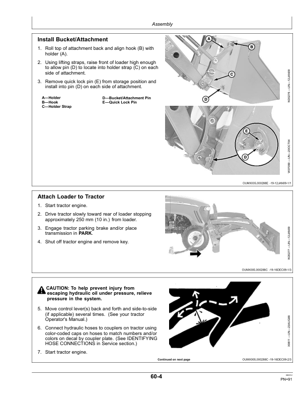 John Deere 300X & 300CX Loaders Operator's Manual (OMW56059)
