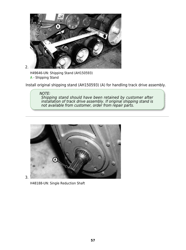 John Deere Rubber Track System Technical Repair Manual (TM1705)