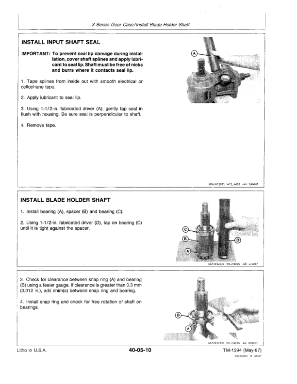 John Deere Planter Monitoring System Service Repair Manual (TM1270)