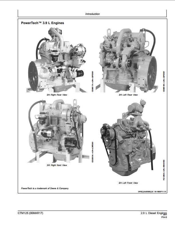 John Deere PowerTech 2.9L Diesel Engines Component Technical Manual ...
