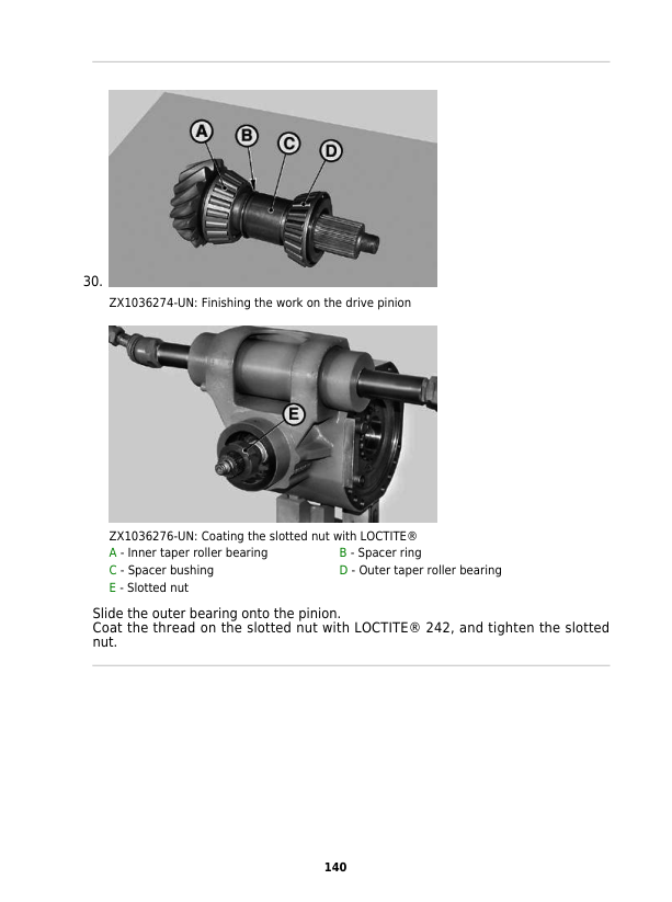 John Deere Drive Axles for 3000 Series Telescopic Handlers Component ...