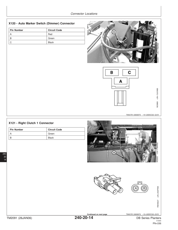 John Deere Bauer DB40, DB44, DB50, DB58, DB60, DB62, DB66, DB74, DB80 ...
